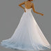 MAYRA Wedding Dress | V-Neck Lace Gown with Sweep Train – Lula Bridal