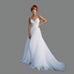 MAYRA Wedding Dress | V-Neck Lace Gown with Sweep Train – Lula Bridal