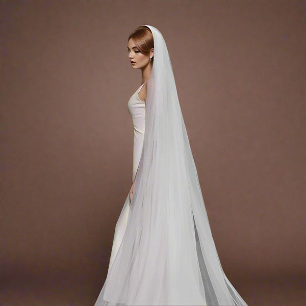 Two Tier Cathedral Wedding Veil (100cm - 500cm) – Lula Bridal